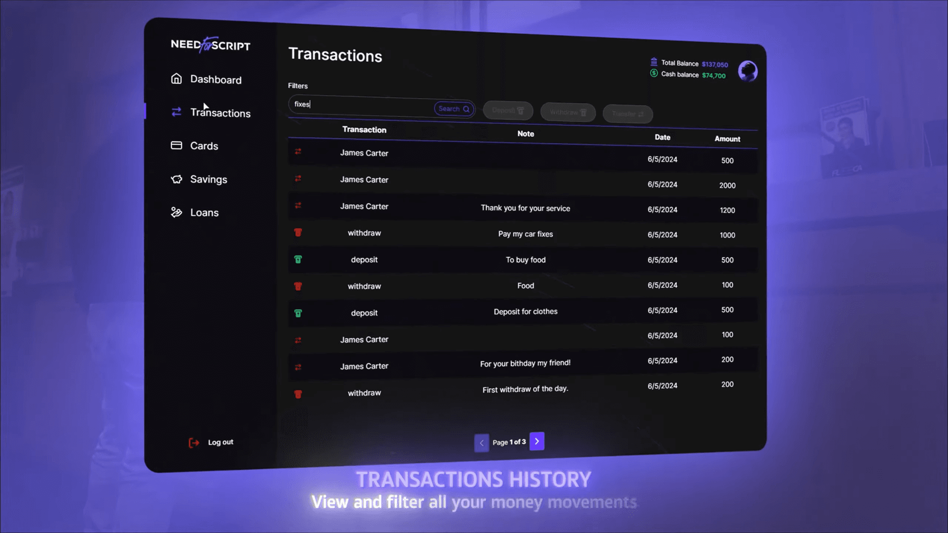 FiveM Banking Script | ESX QBCore QBox OXCore | Loans Tax Credit Cards