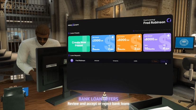 FiveM Banking Script Open Source | Loans Tax Cards ATM | ESX QBCore ...
