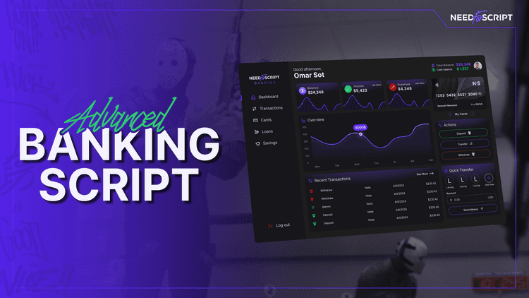 FiveM Banking Script | ESX QBCore QBox OXCore | Loans Tax Credit Cards