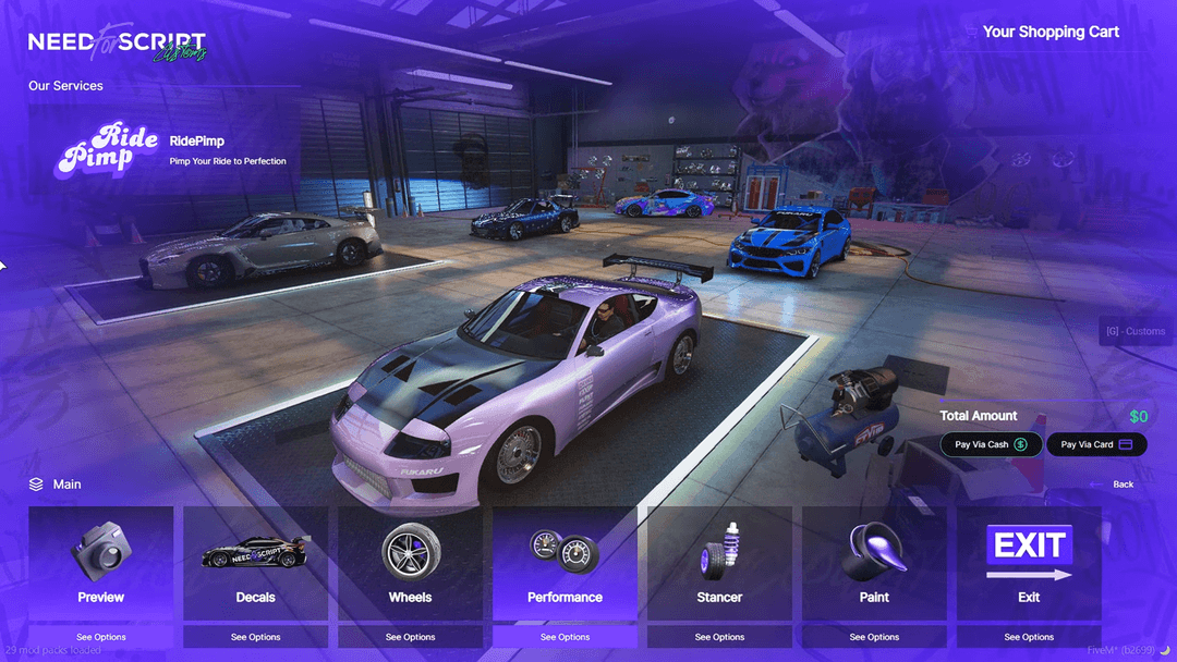 FiveM Car Customization Script | Advanced Customs & Tuner | ESX QBCore QBox