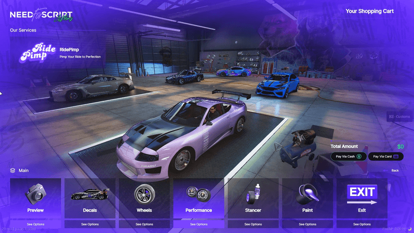 FiveM Customs Script Open Source | Vehicle Tuner | ESX QBCore QBox OXCore