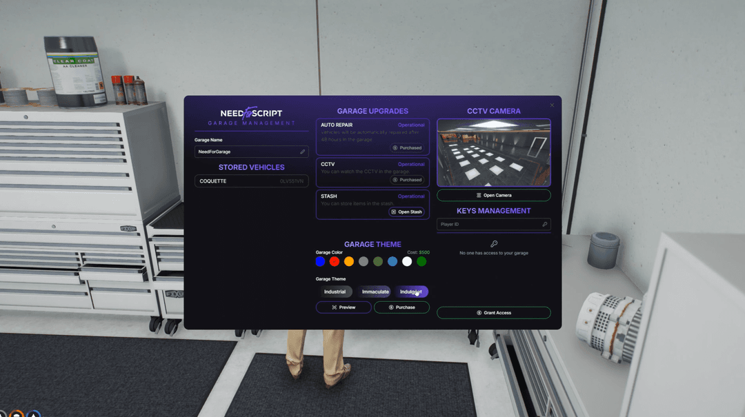 FiveM Garage Script | Police Garage | ESX QBCore QBox OXCore | Vehicle ...