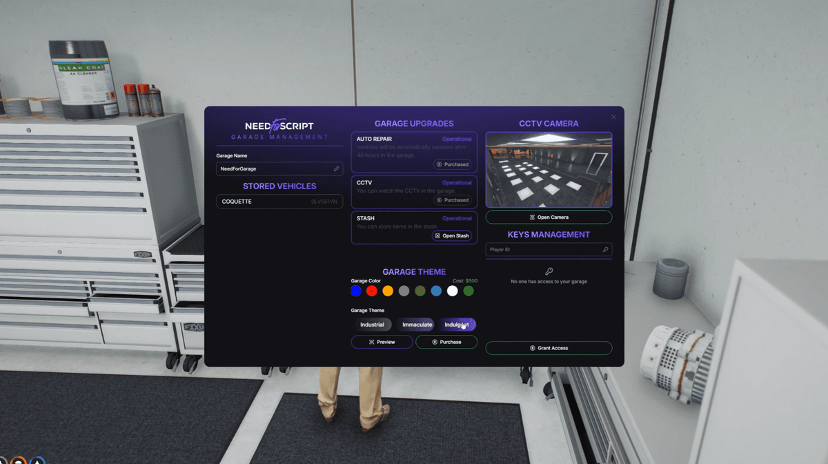 FiveM Garage Script | Police Garage | ESX QBCore QBox OXCore | Vehicle ...